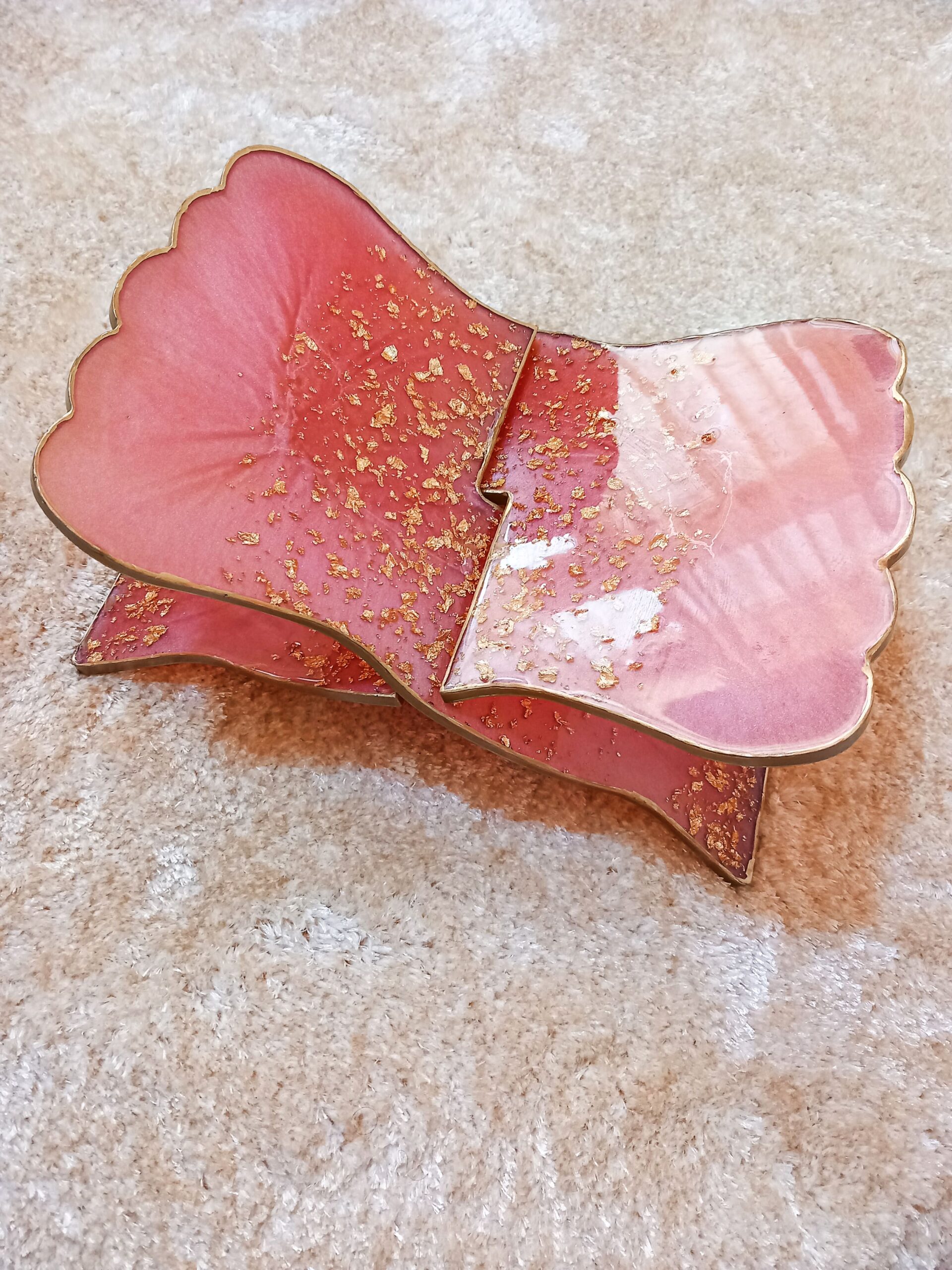 Handmade Resin Premium Quran Stand - Pink - Islamic Gifts