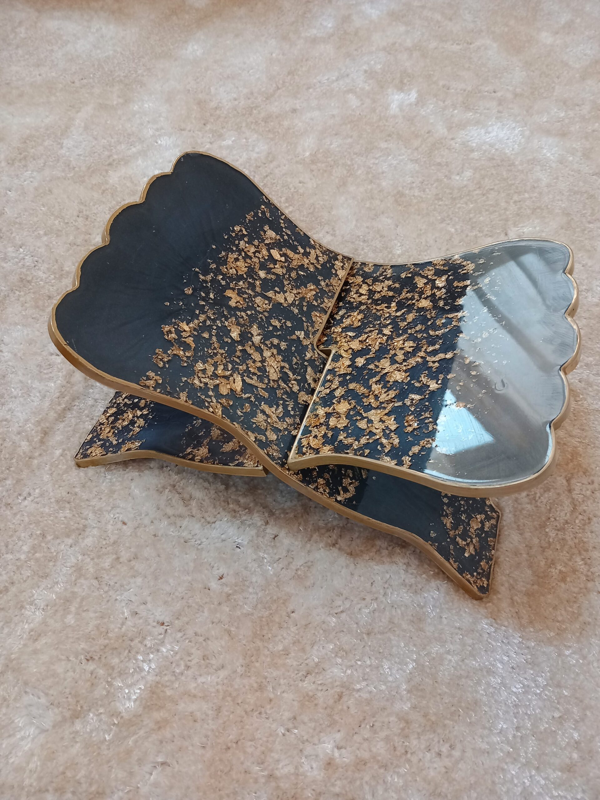 Handmade Resin Premium Quran Stand - Black - Islamic Gifts