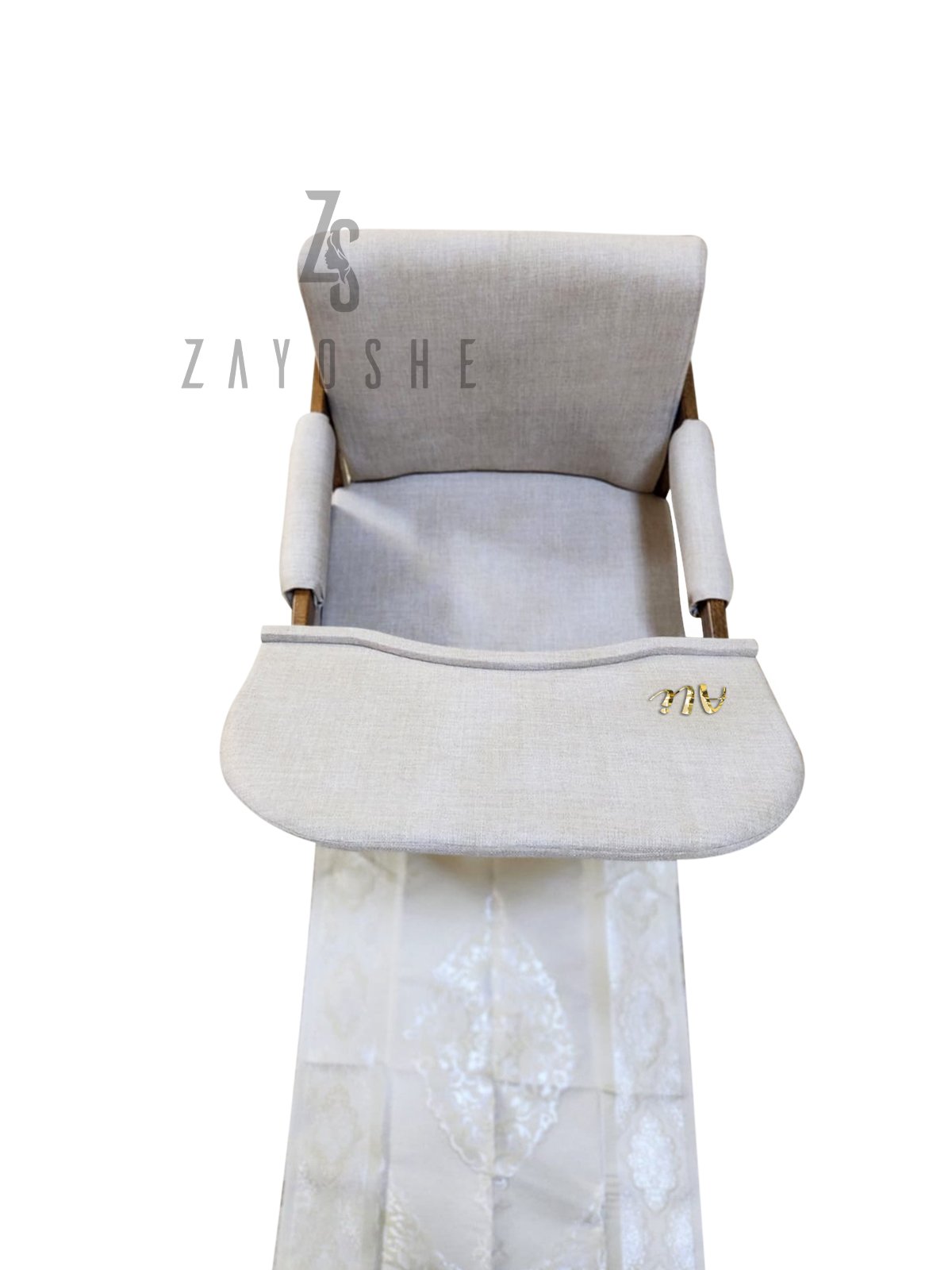 Modern Muslim Prayer Chair-Beige - Islamic Gifts