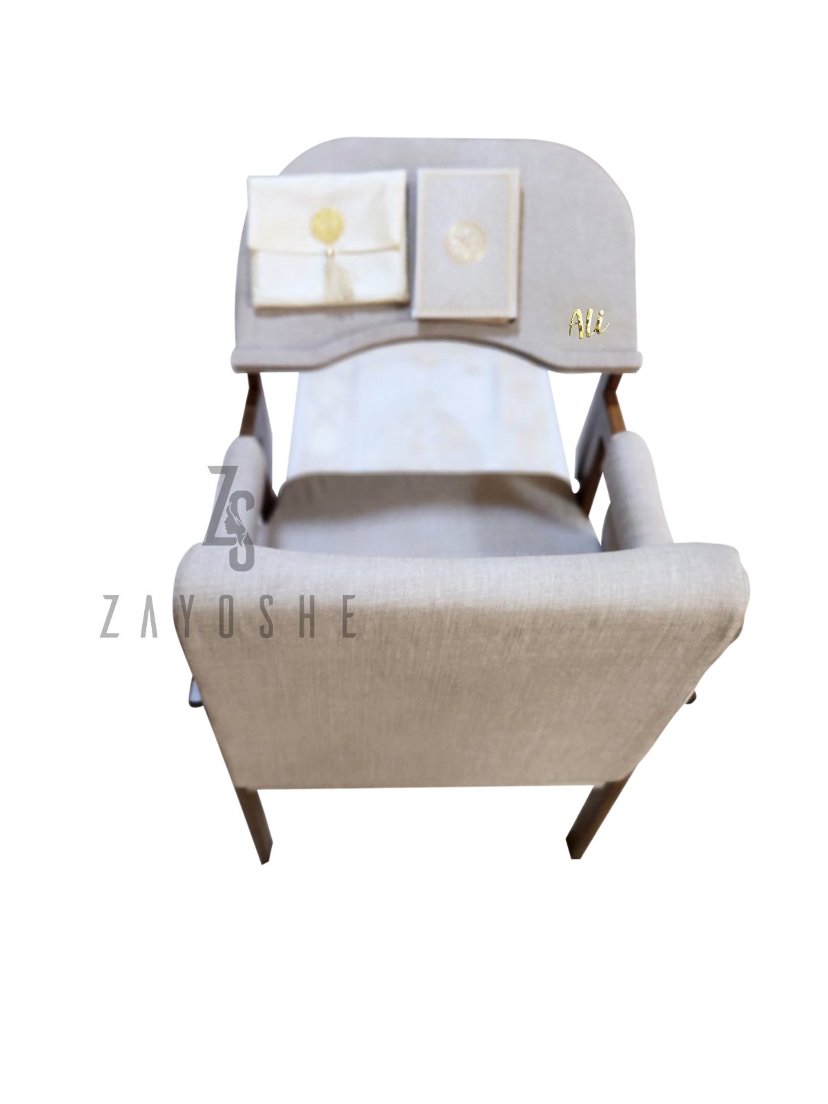 Modern Muslim Prayer Chair-Beige - Islamic Gifts