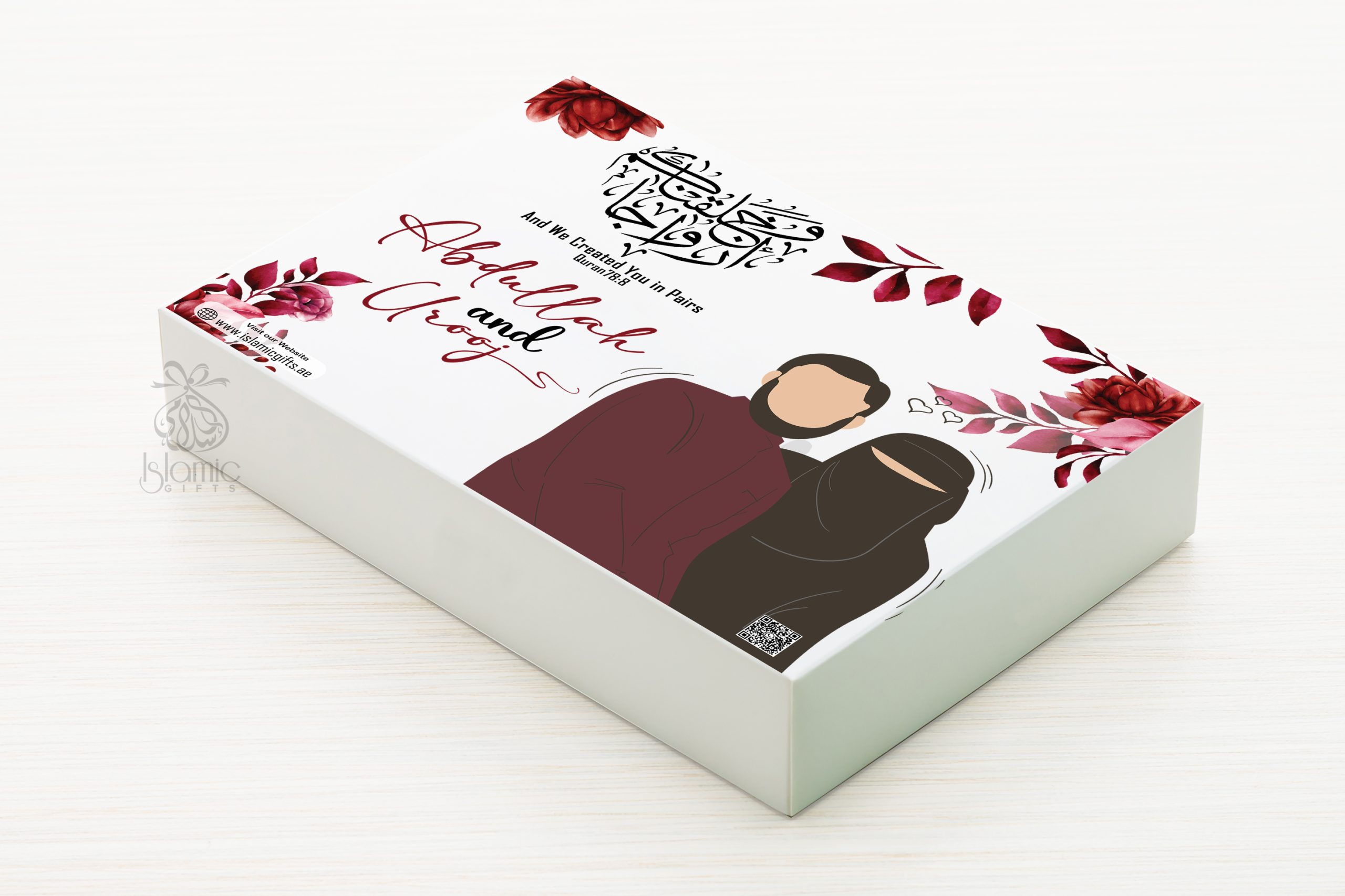 Personalized Gift Box For Couples-Design 1 - Islamic Gifts